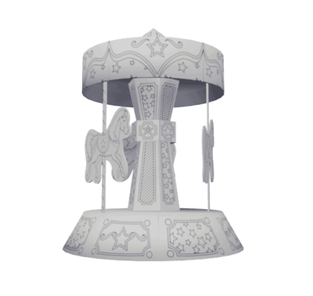 Carousel Classic (DIY) - Paper Model - download from PaperScene