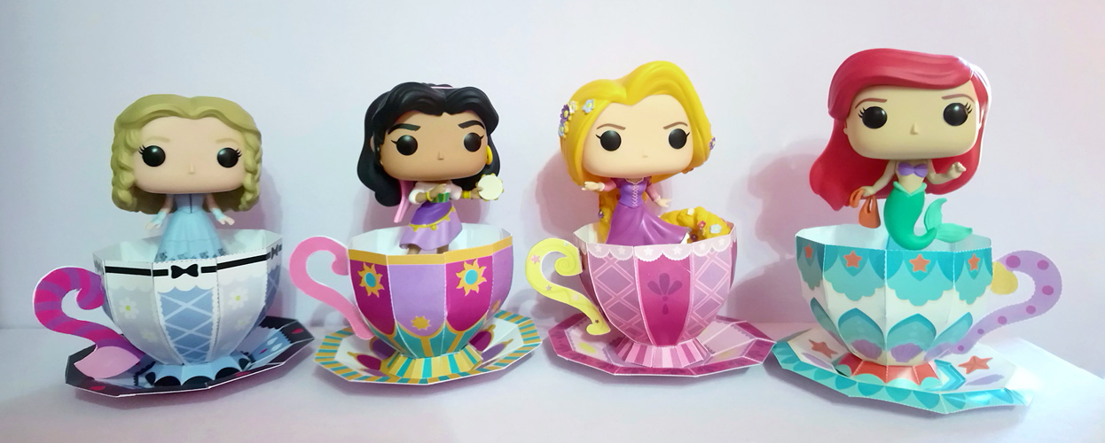 Unleash Your Creativity with Our Teacup Paper Model Collection - PaperScene